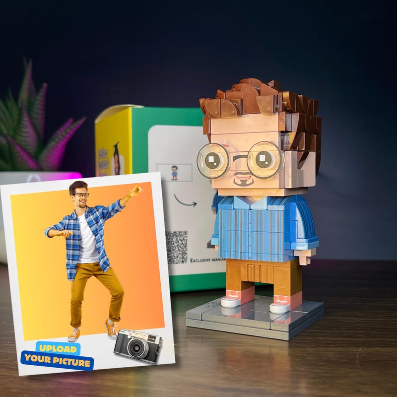 Custom Brick Build Couple - Etsy