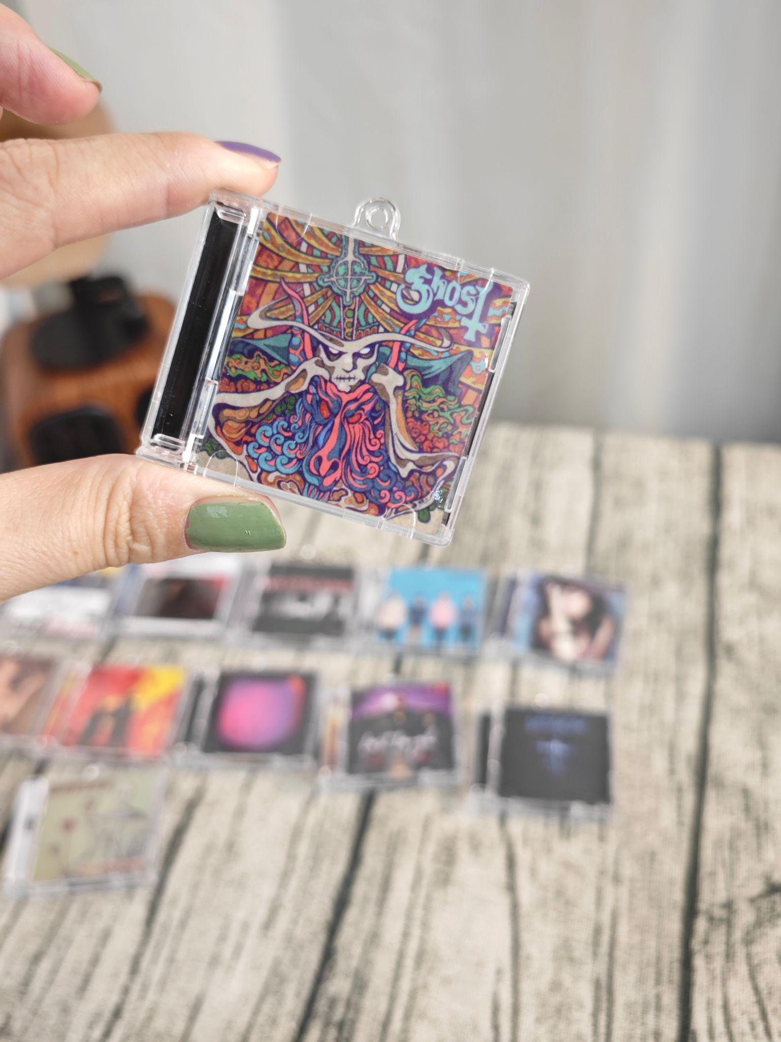 Custom Mini Album CD Keychain With NFC Play Your Favorite Spotify Song ...
