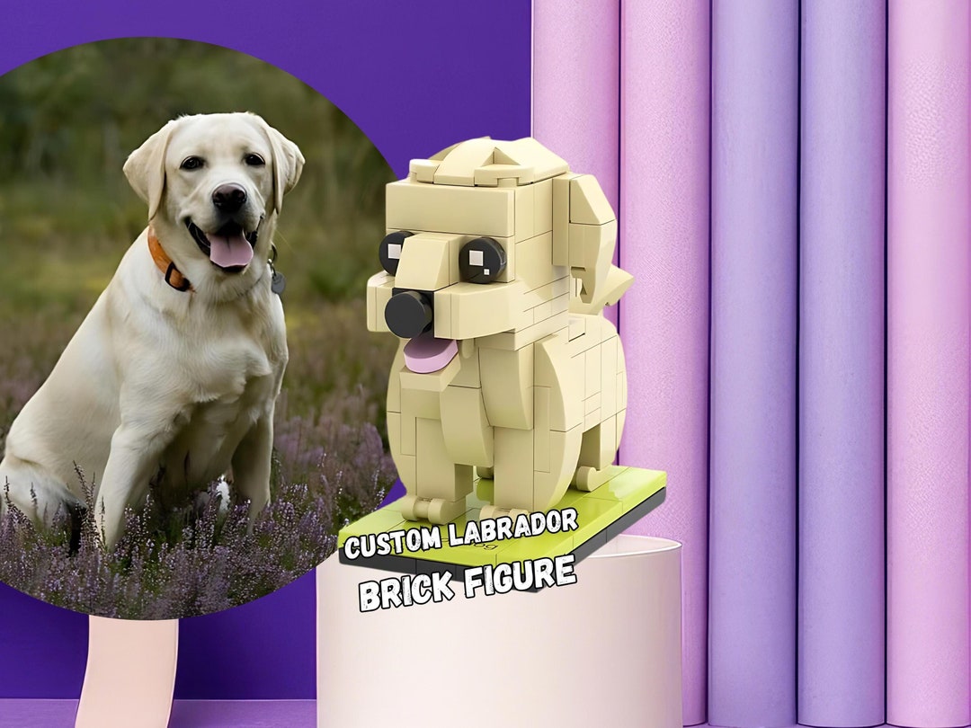 Custom Labrador Dog Brick Figure – Personalized Lego Buddy Replica for ...