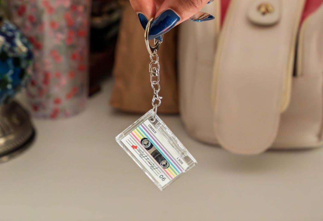 Personalized NFC Cassette Keychain: Y2K Retro Music Gift CD - Etsy