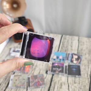 Custom Mini Album CD Keychain With NFC Play Your Favorite Spotify Song ...