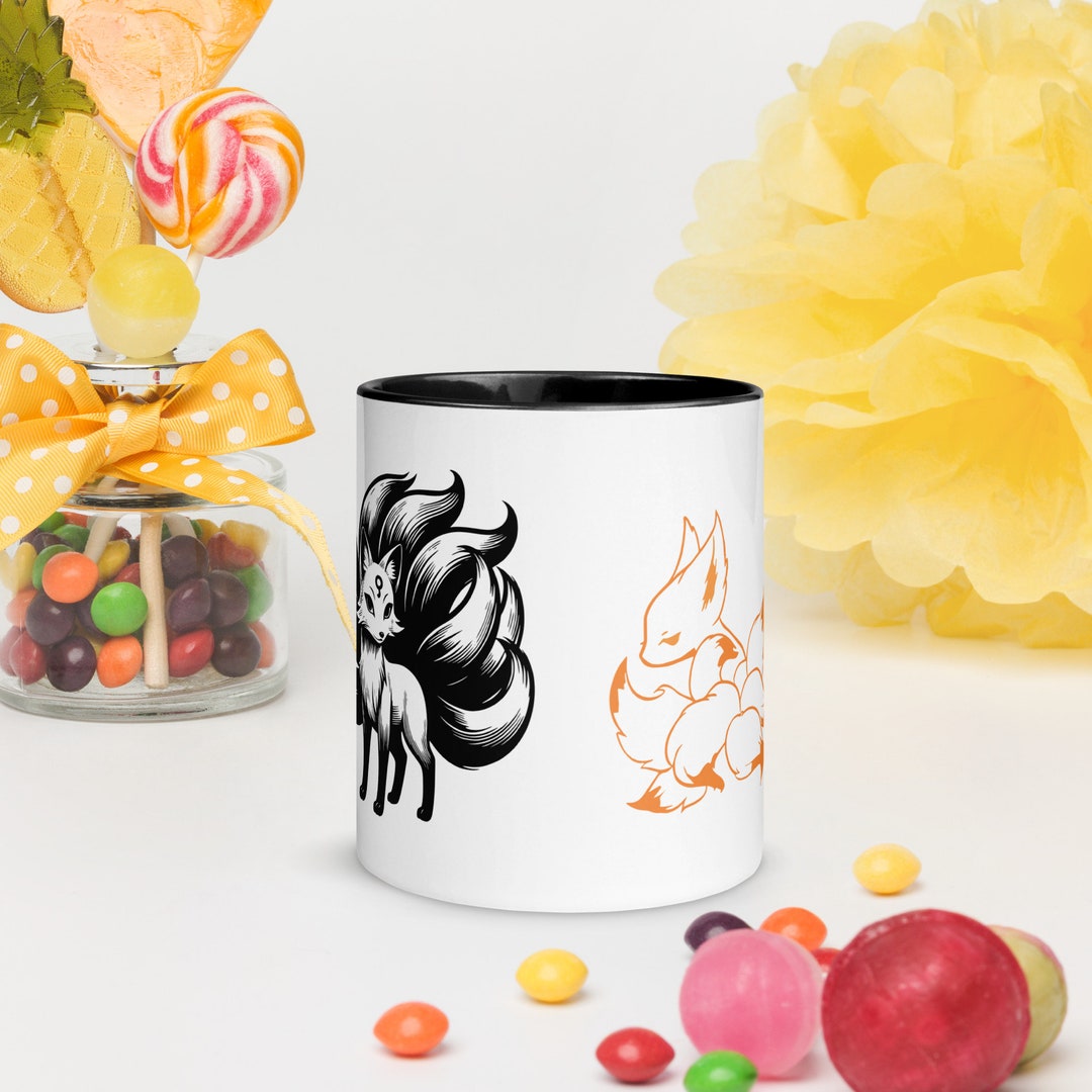 Mug With Color Inside Fox Nine Tails Naruto - Etsy