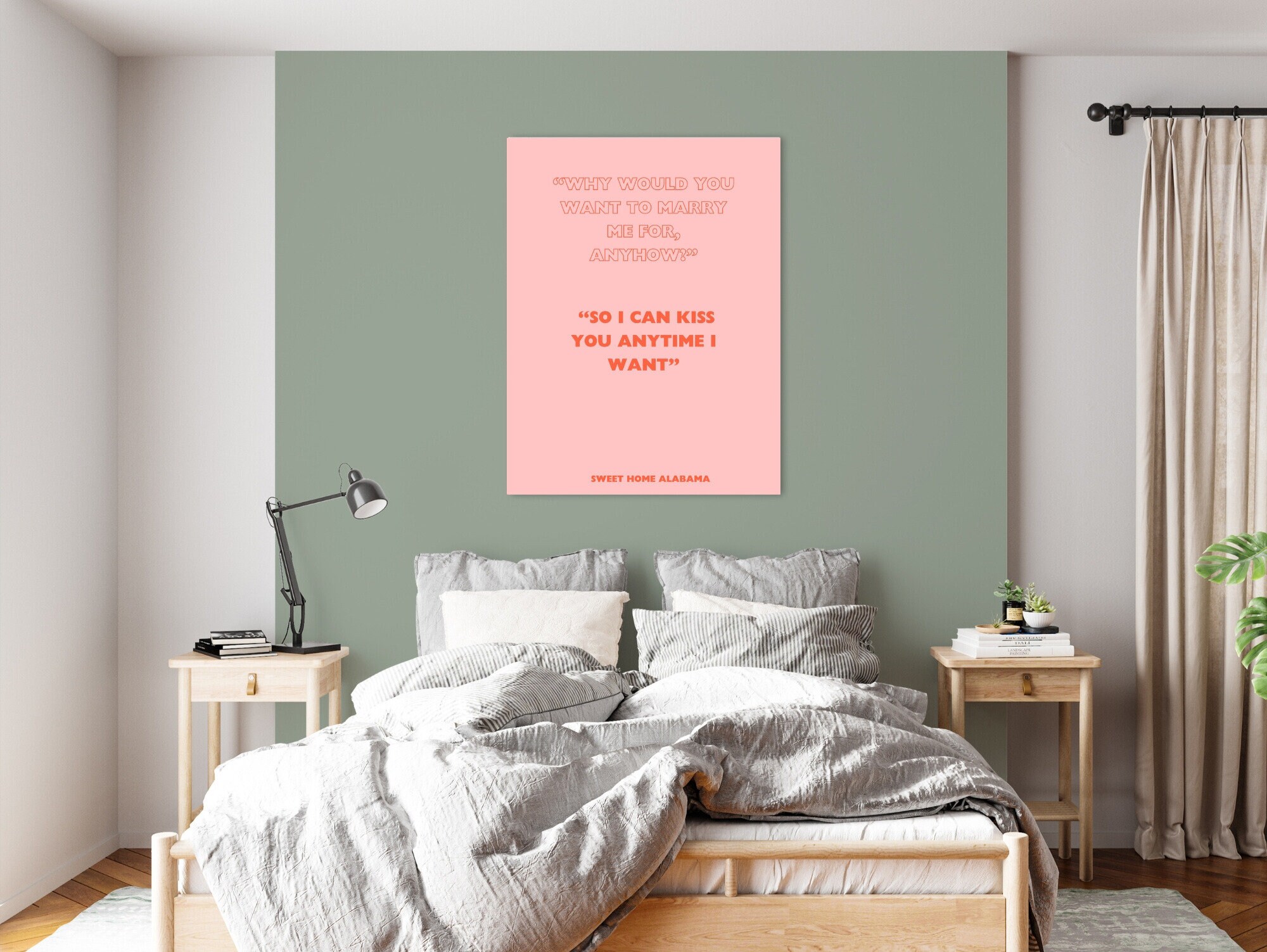 Sweet Home Alabama Love Quote - Pink Movie-inspired Printable Wall Art ...