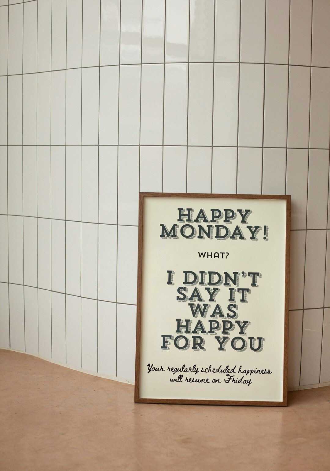 Happy Monday Poster I Digital Wall Art I Instant Download I Funny ...