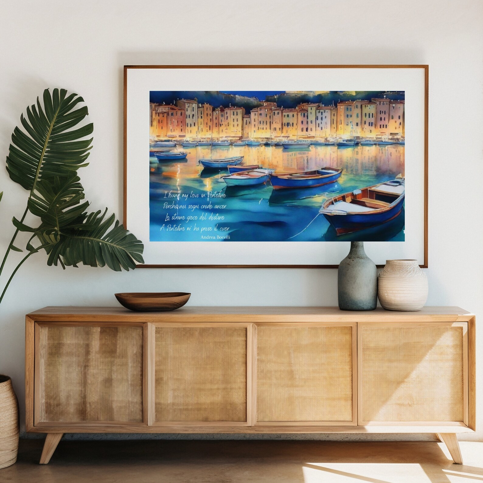 Portofino, Italy I Love in Portofino I Printable Painting I Andrea ...