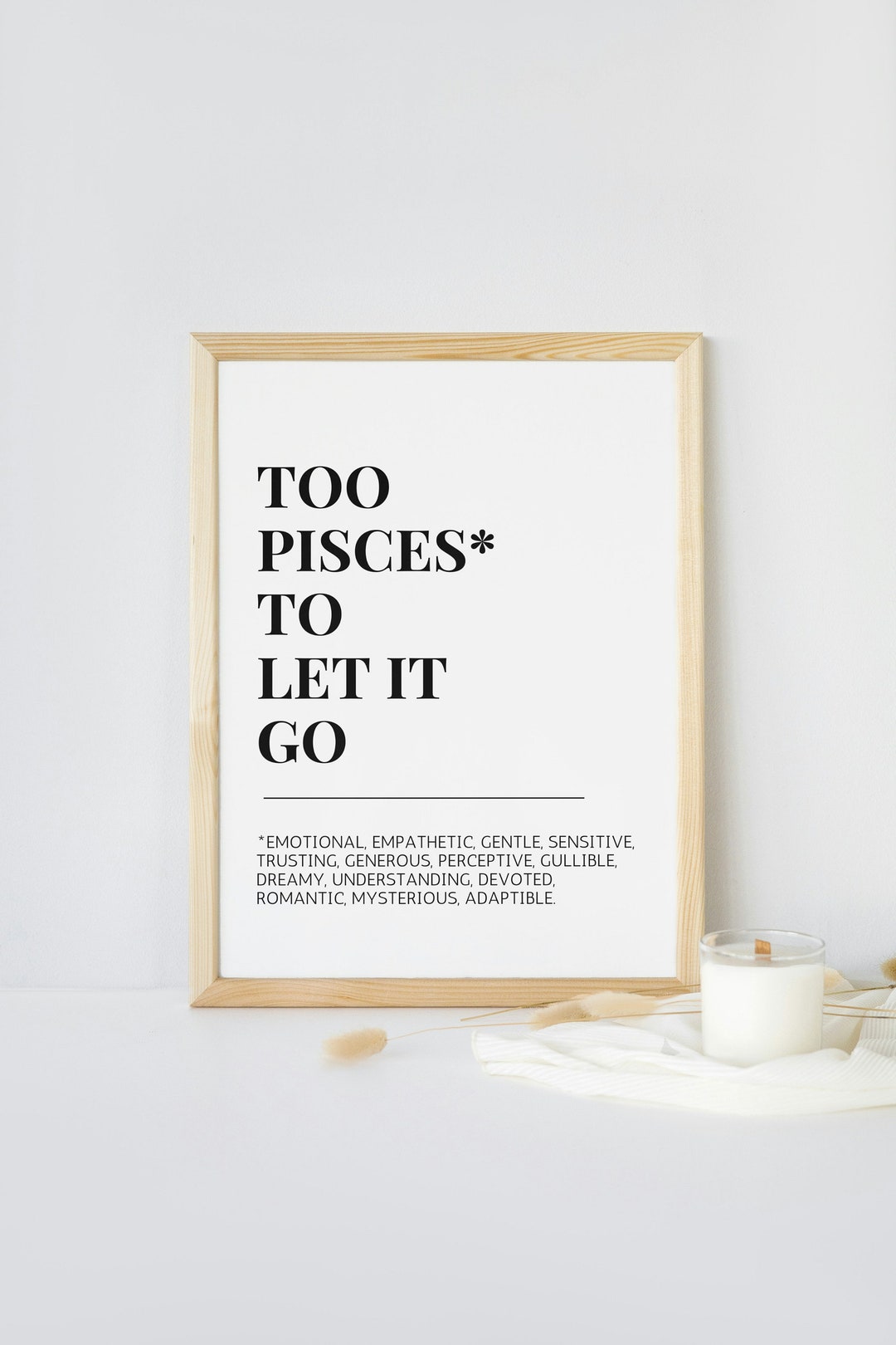 Pisces Poster - Zodiac Signs - Instant Download - Digital Wall Art ...