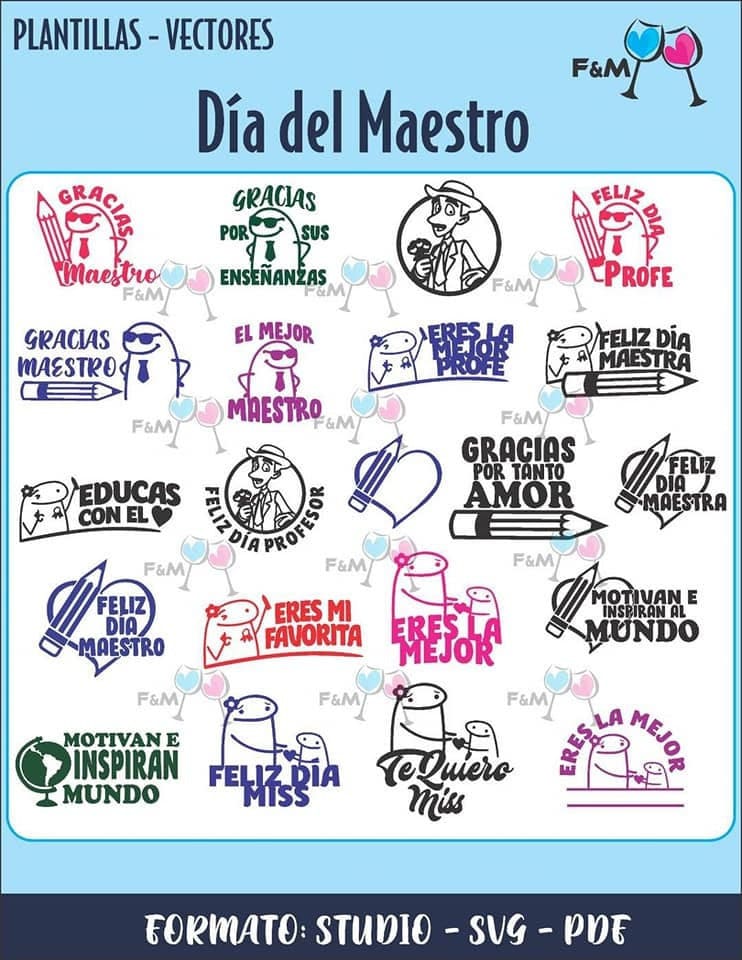 Vectores día del maestro FLORK profesor vectors teachers. PDF, Studio ...
