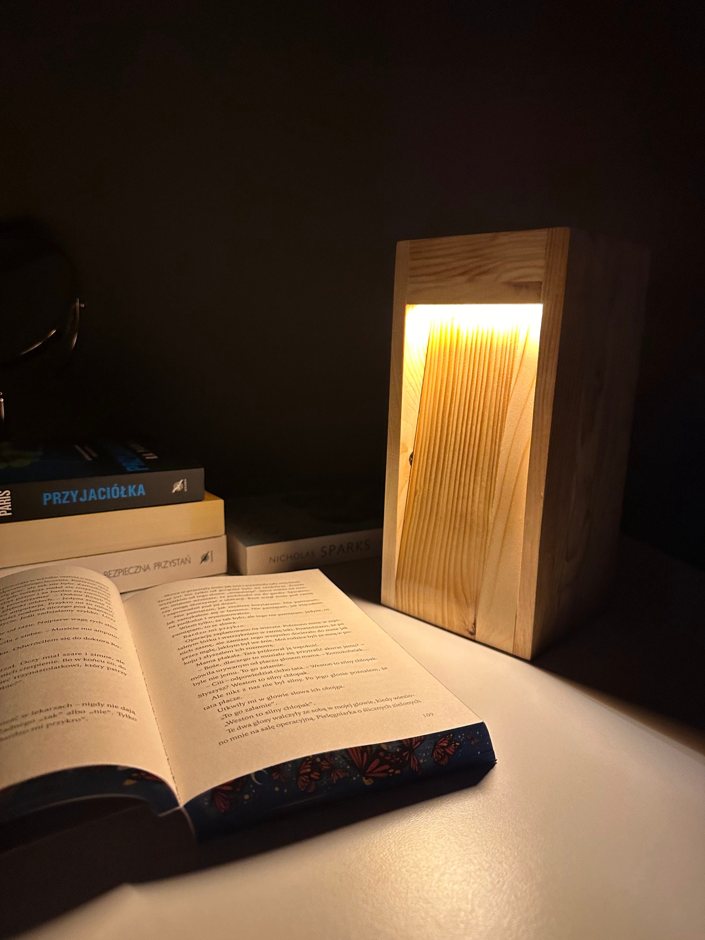 Wooden Reading Lamp - Etsy