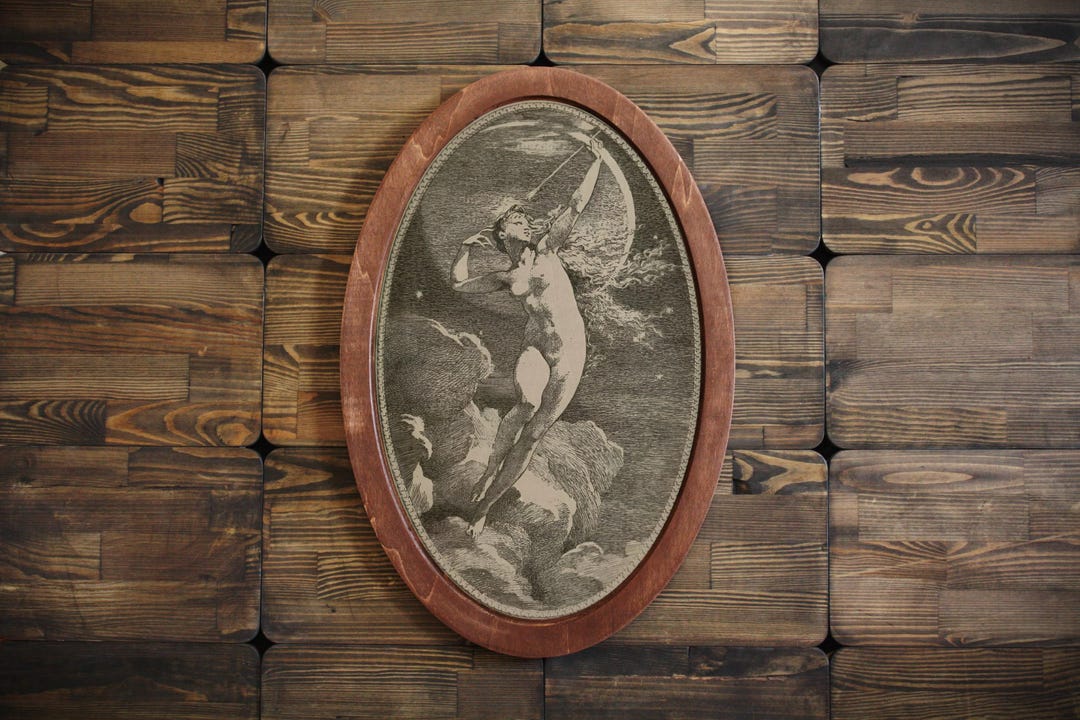 Greek Goddess Painting,wall Plaque,wooden Plaque,fine Art,roman Greek ...