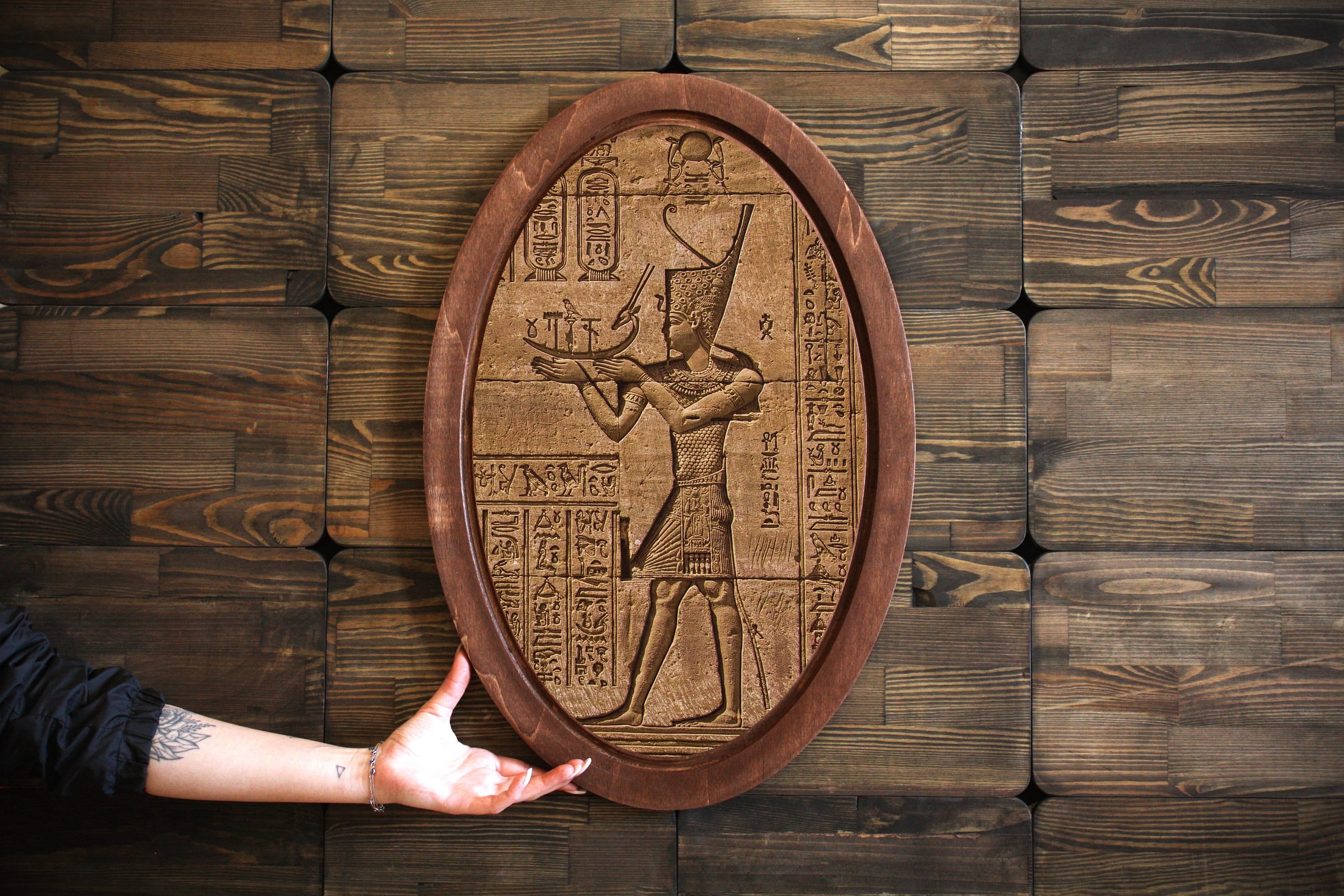 Cuneiform Mesopotamian Art,wall Plaque,wooden Plaque,vintage Gift ...
