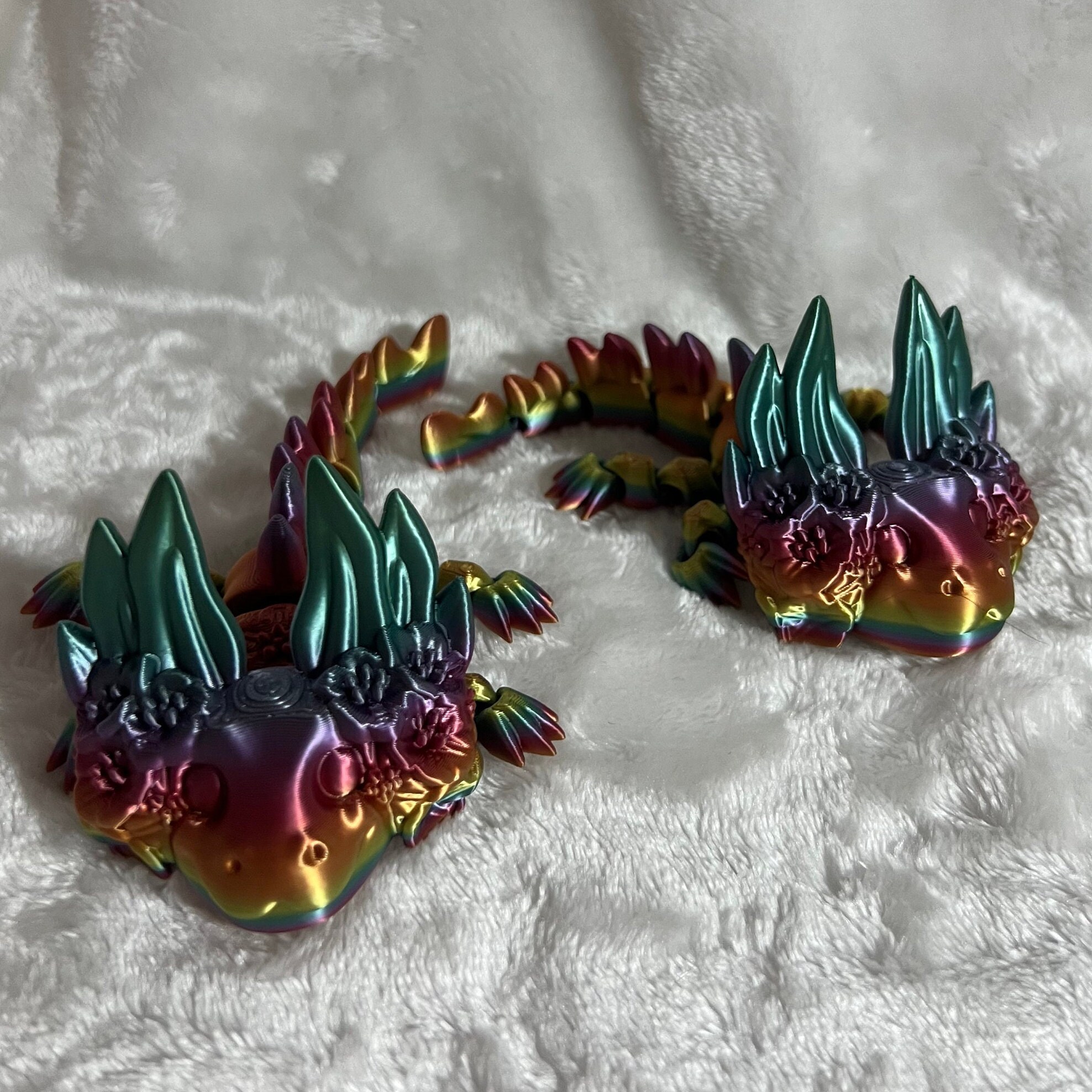 Flower Axolotl- Articulated - Etsy