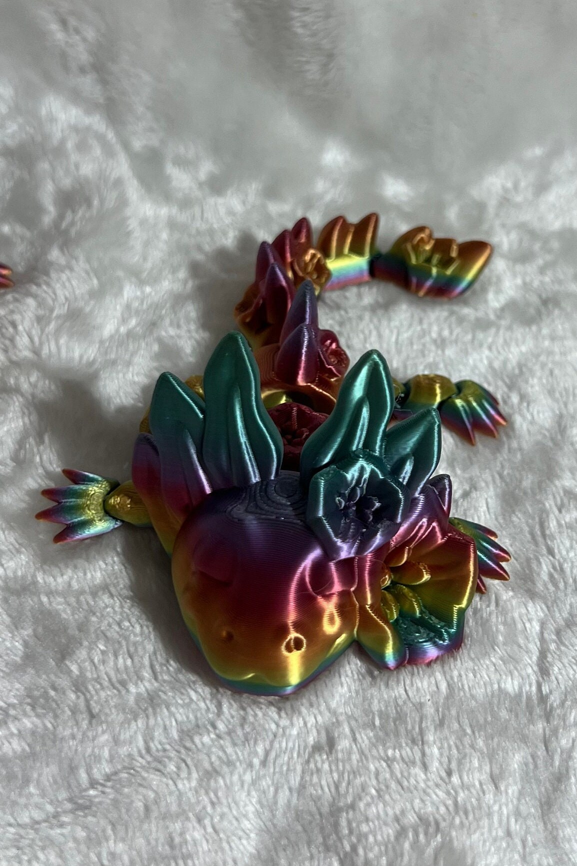Flower Axolotl- Articulated - Etsy