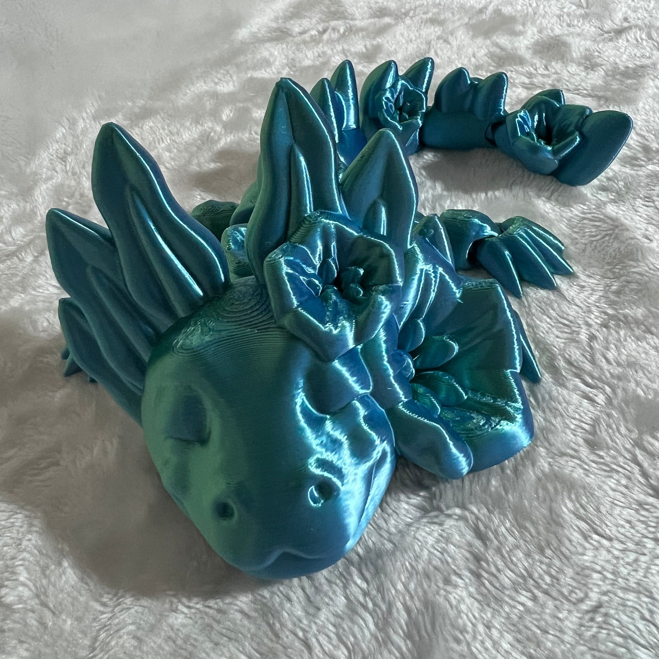 Flower Axolotl- Articulated - Etsy