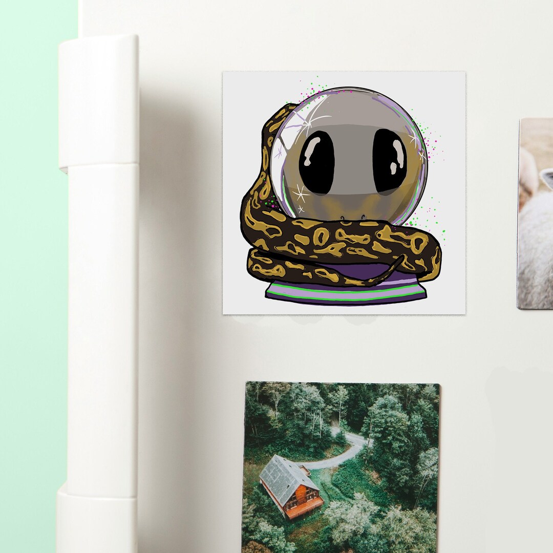 Crystal Ball Python Sticker, Multiple Sizes, Perfect Snake Lover Gift ...