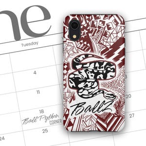 Men's Graffiti Ball Python Phone Case, Multiple Sizes and Brands ...
