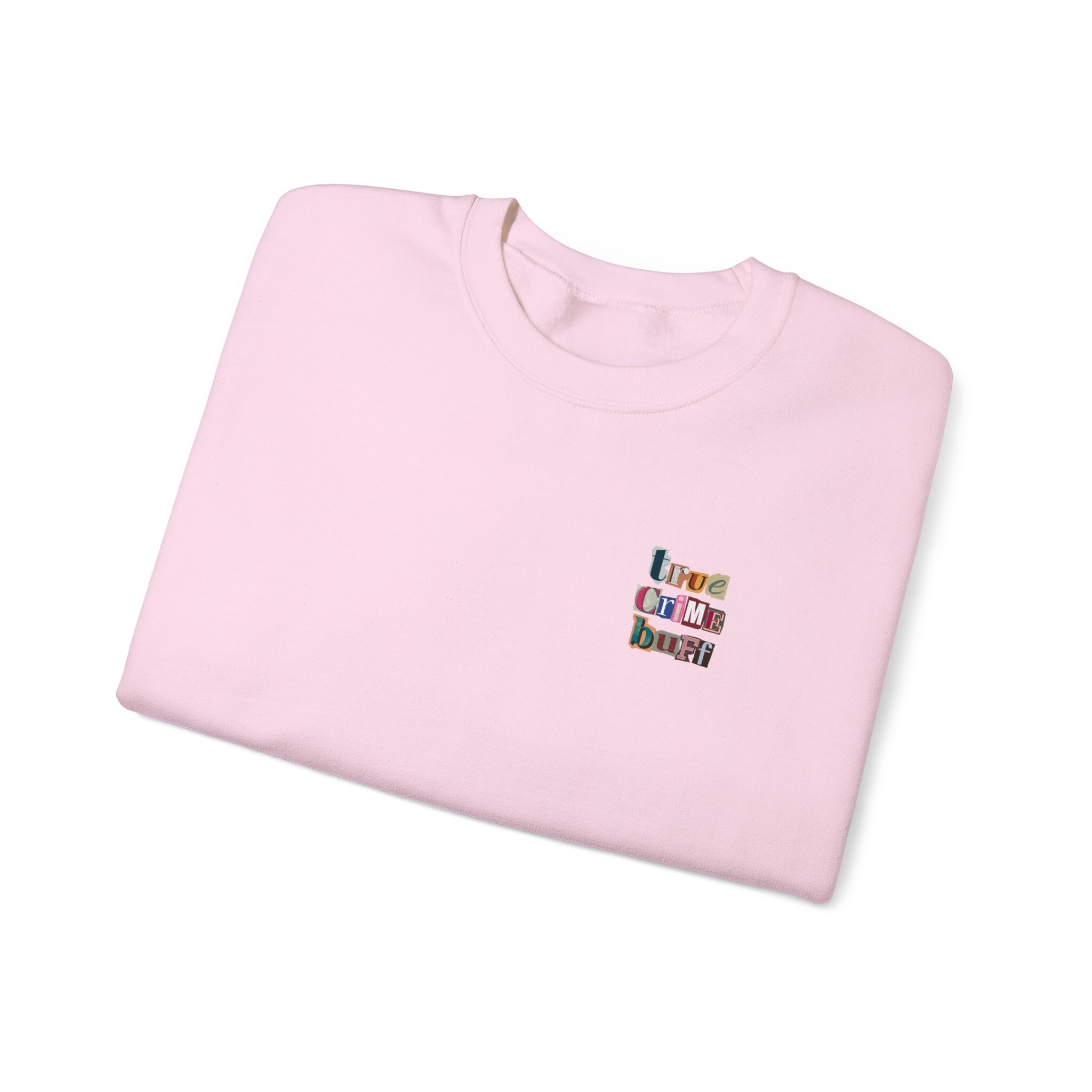 True Crime Magazine Cut Out Letter Crewneck Sweatshirt, True Crime Buff ...