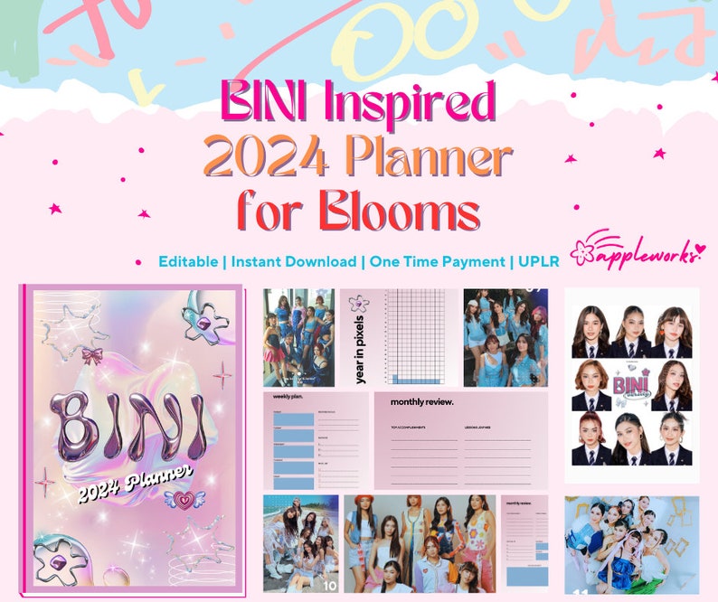 BINI Inspired 2024 Planner for Blooms UPLR - Etsy