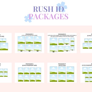 Rush ID and Packages Drag & Drop Template - Etsy