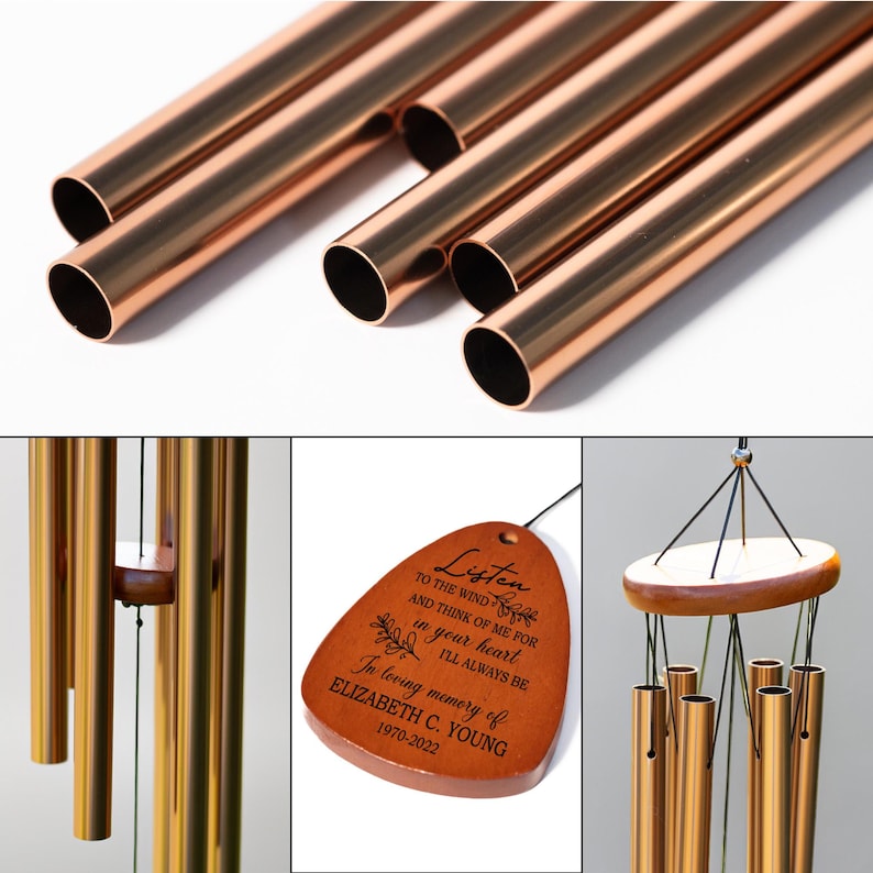 Memorial Wind Chimes, Personalized Listen to the Wind Sympathy Wind ...