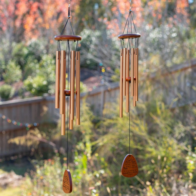 Memorial Wind Chimes, Personalized Listen to the Wind Sympathy Wind ...