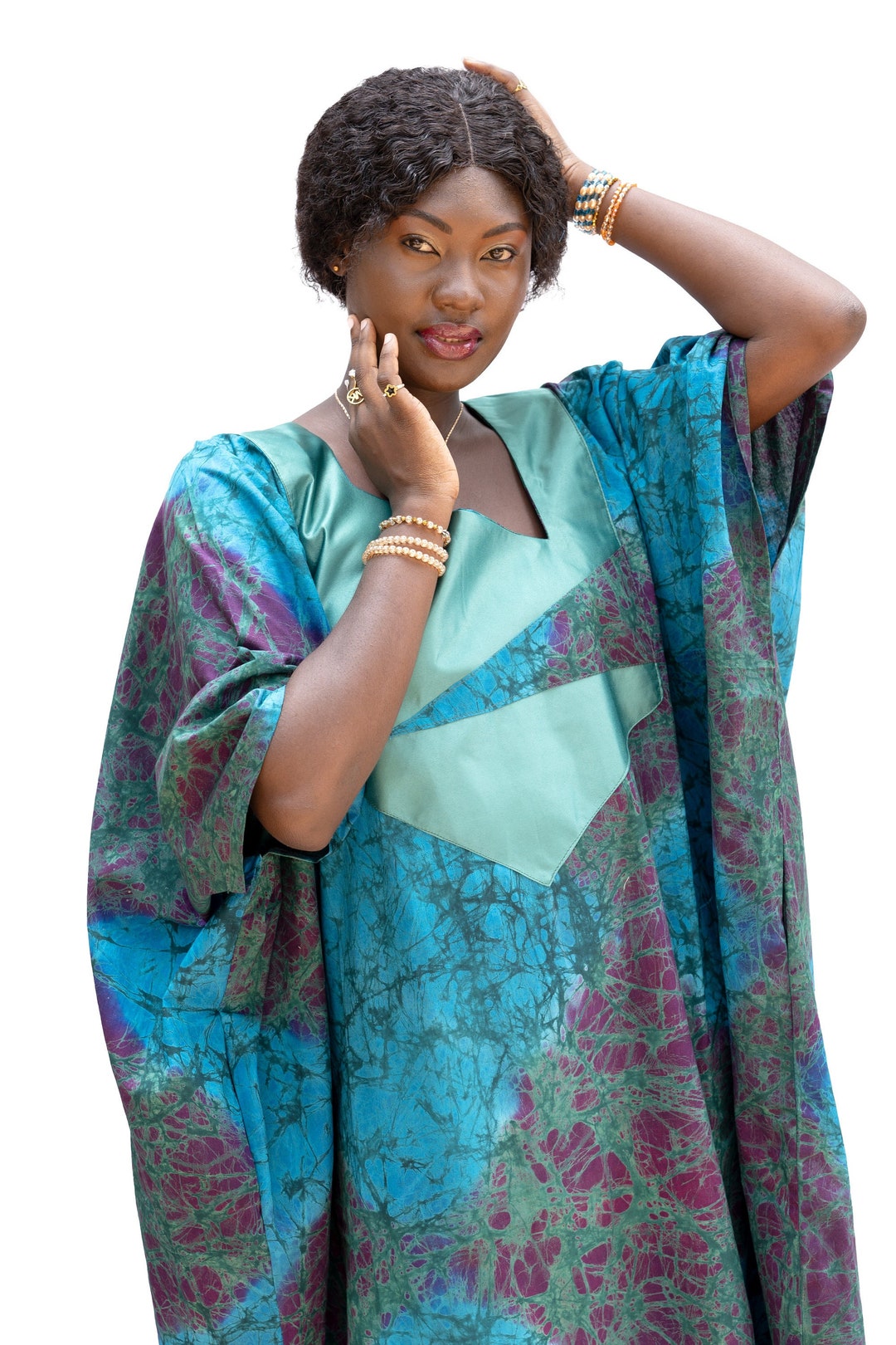 African Print Boubou Gown / Opulent Boubou Ensemble / Celebration ...