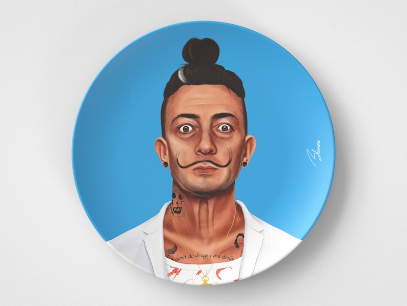 Salvador Dali // 10" Round Plate // Artist Gift Idea - Etsy