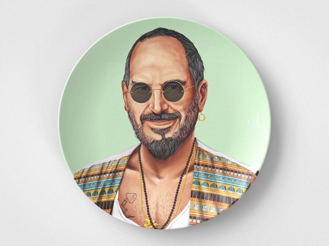 Steve Jobs // 10" Round Plate // Tech Gift Idea - Etsy