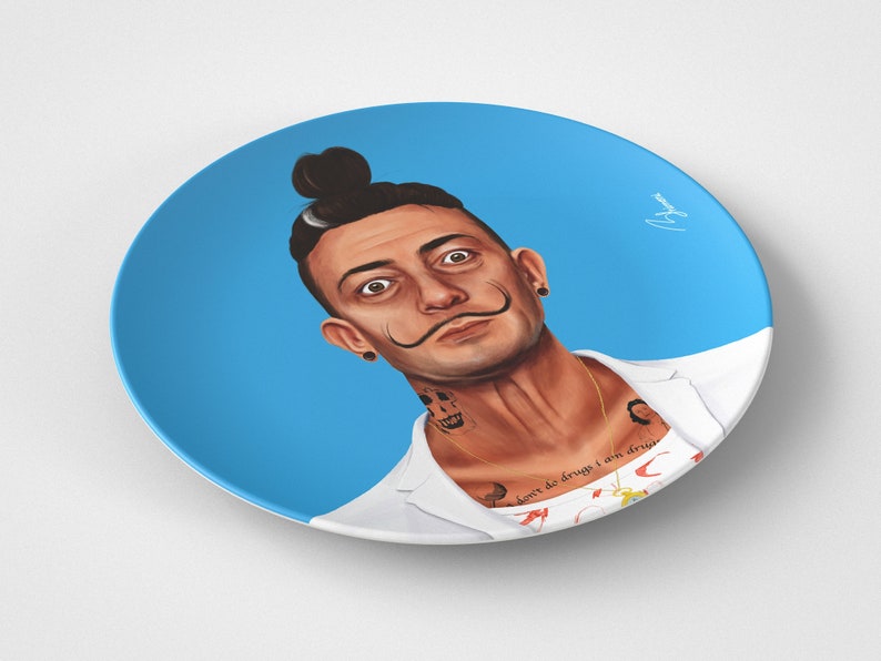 Salvador Dali // 10" Round Plate // Artist Gift Idea - Etsy