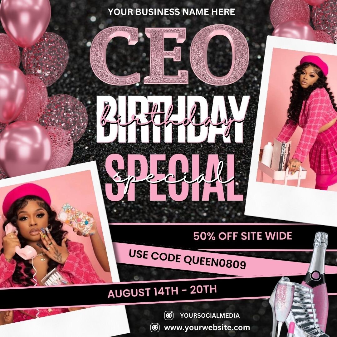 CEO Birthday Flyer, CEO Birthday Sale, CEO Birthday Special Flyer, Boss ...