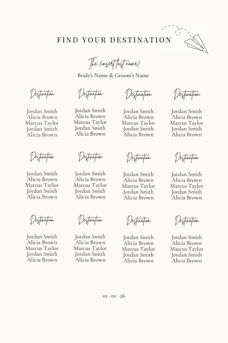 Find Your Destination Seating Chart - Etsy