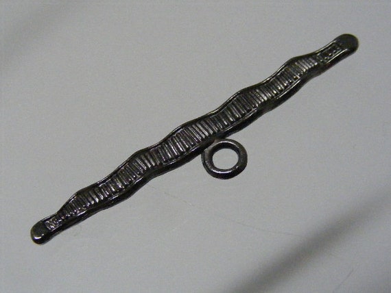 Vintage Wavy Metal Toggle Button ....lot 202 | Etsy