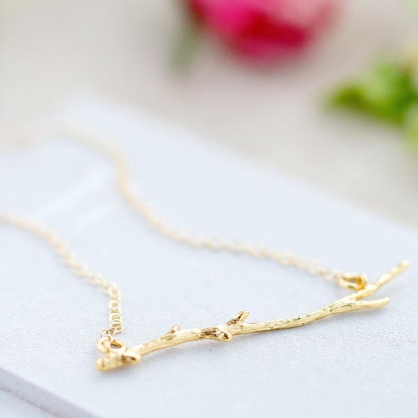 Tree Branch Necklace - Etsy