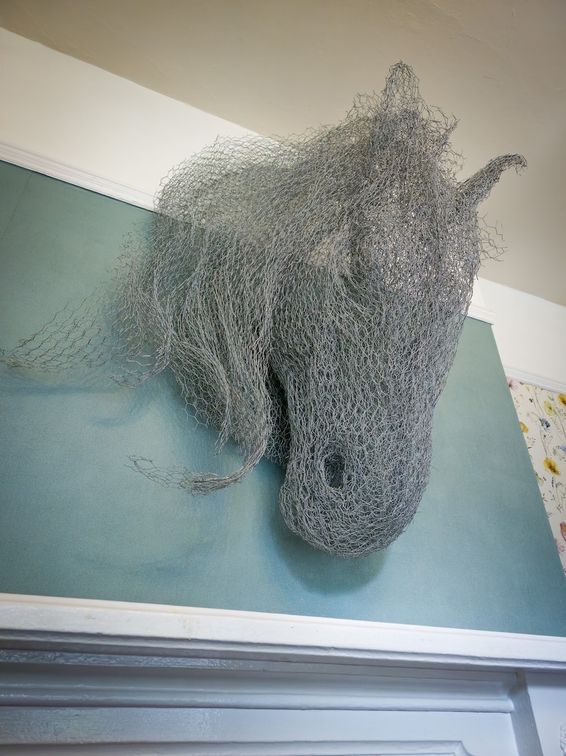 Wire Horse Head Sculpture - Stalliana - Etsy