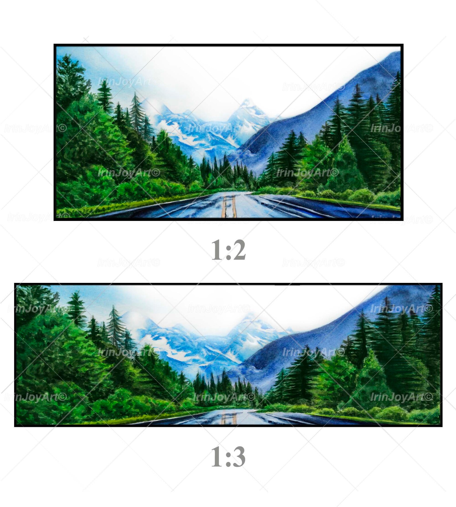 Landscape Panorama Wall Art Poster Meditation Room Huge Canvas Wall ...