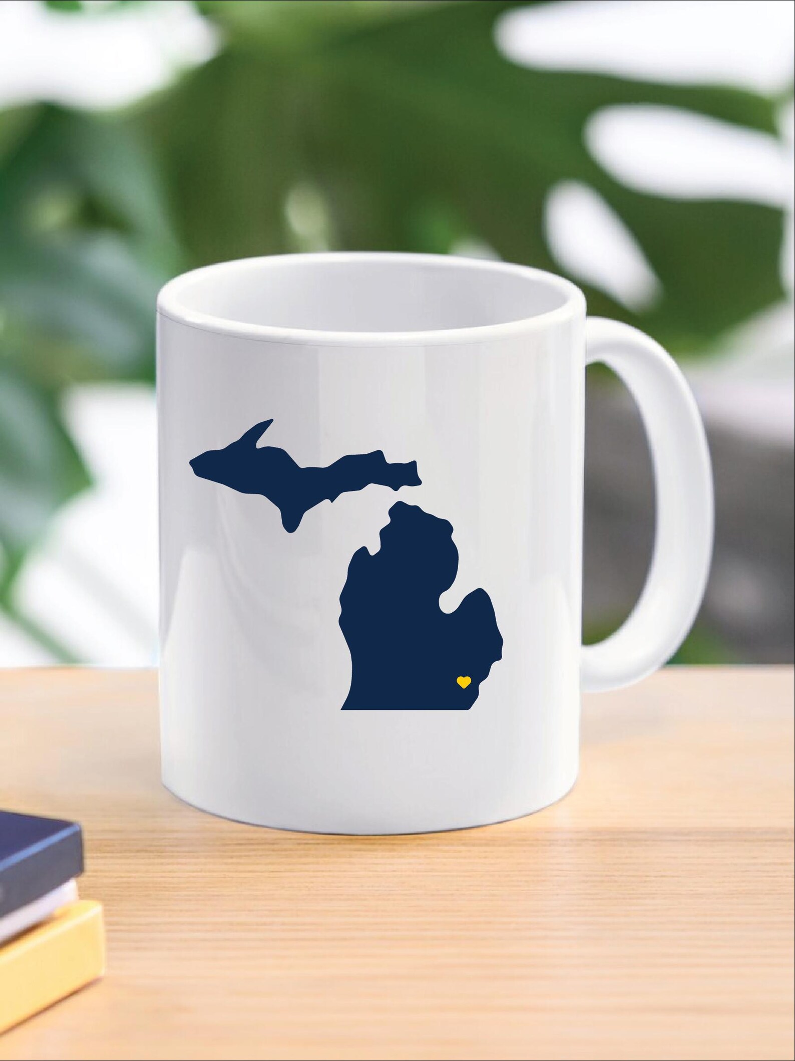 Michigan Map Blue and Maize Svg, University of Michigan, U of M Svg ...