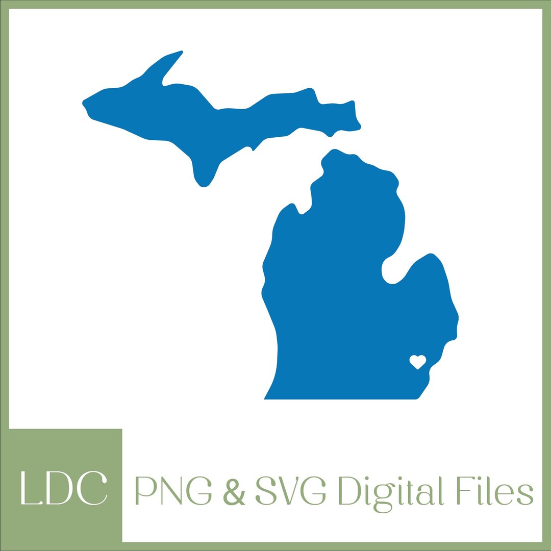 Michigan Detroit Heart, NFL, Detroit, Football, Michigan, SVG, American ...