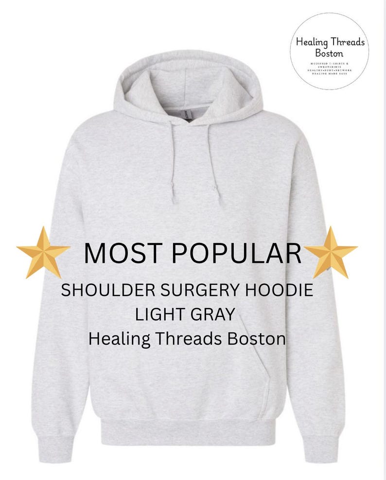 Shoulder Surgery Hoodie: Snap Closure, Easy Dressing • What to Wear ...
