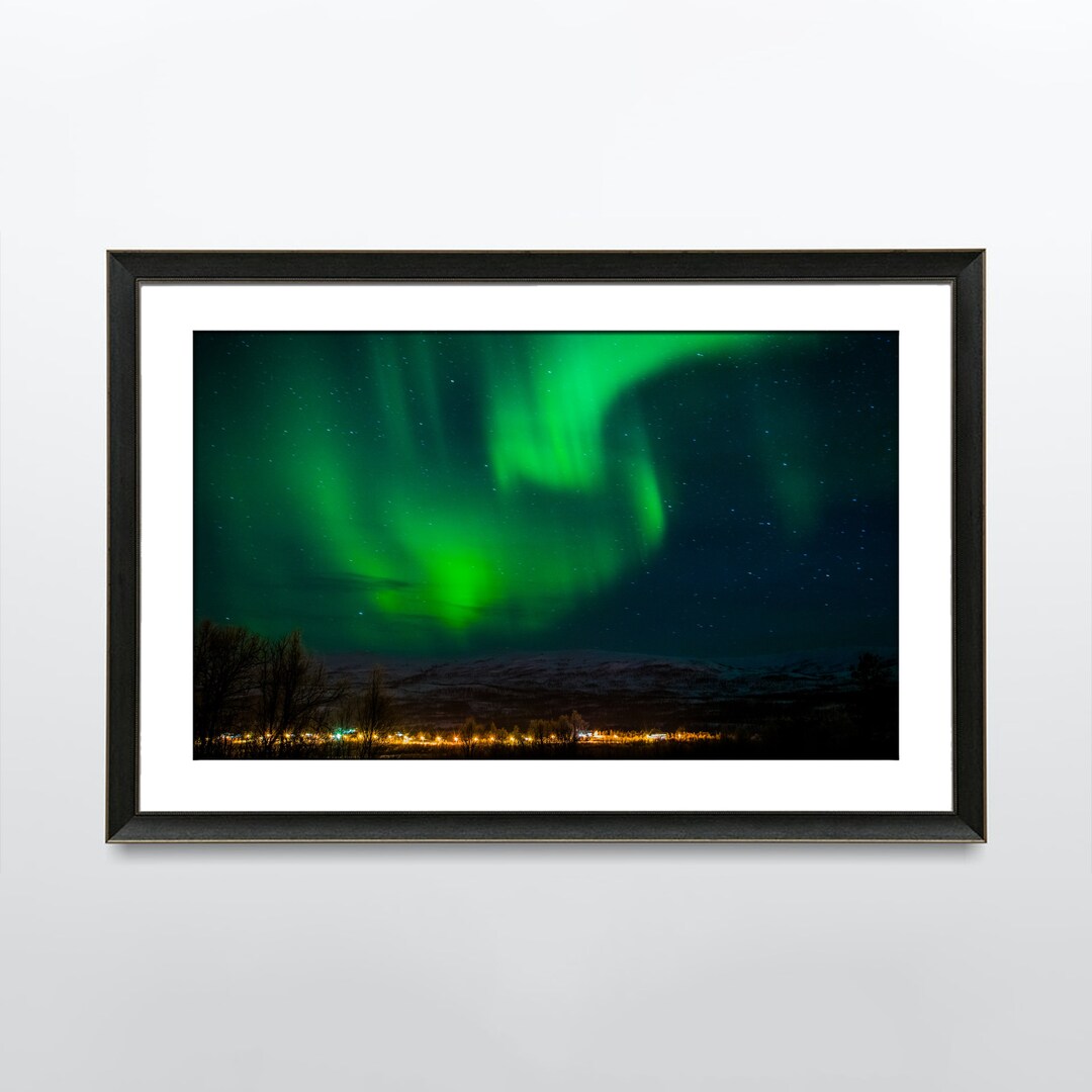 Northern Lights Wall Art, Tromso Print Poster for Home Decor, Aurora ...