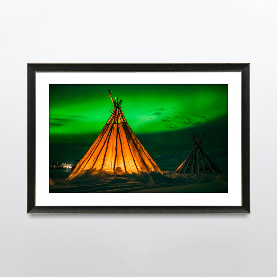 Northern Lights Wall Art, Tromso Print Poster for Home Decor, Aurora ...