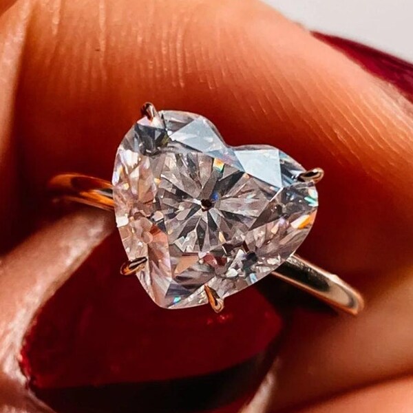 Heart Cut Ring - Etsy