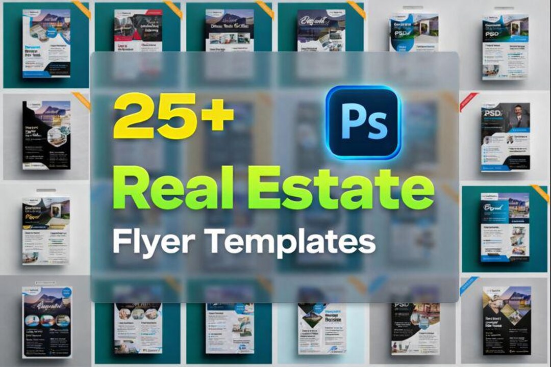 Mega Real Estate Flyer Bundle | Editable PSD Templates | 25 Print-ready ...