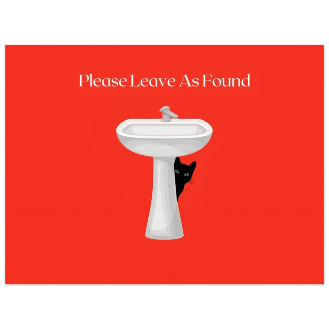Please Leave as Found Wall Art - Etsy
