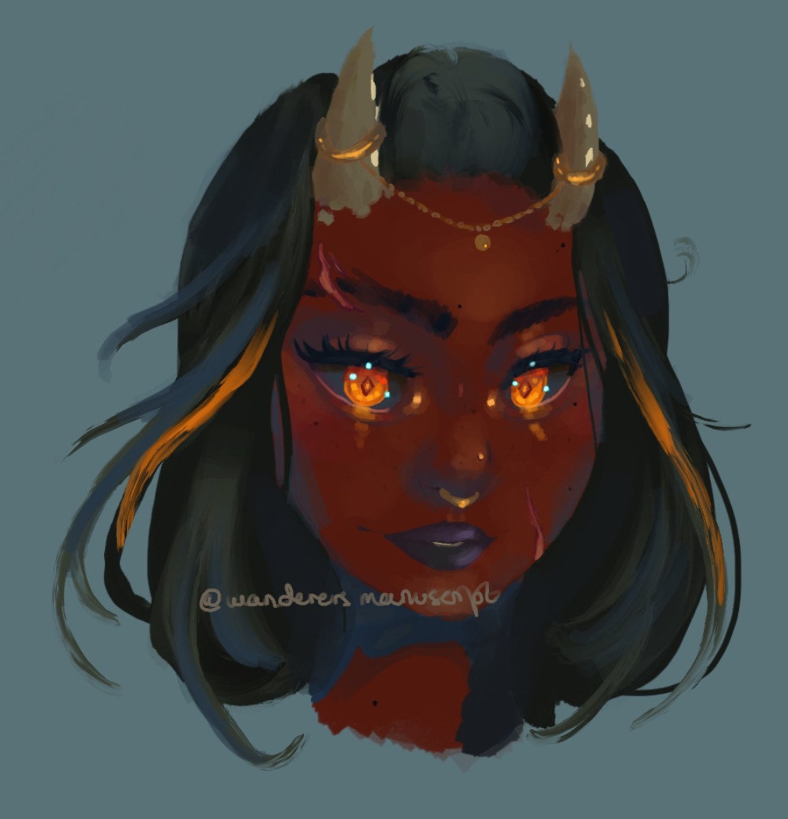 Digital Art Commission Colored Shaded rendered Head or Bust Dungeons ...