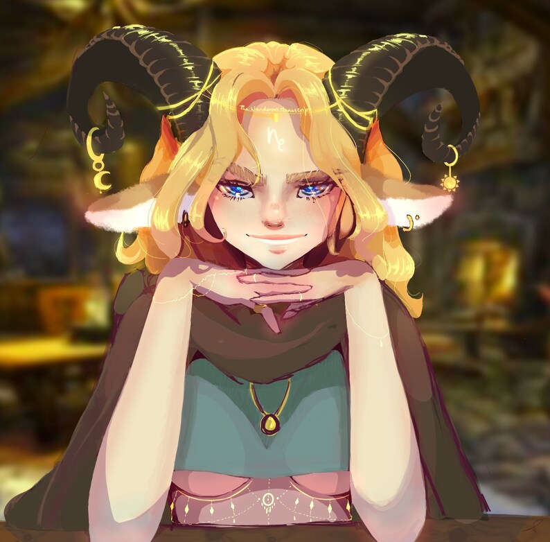 Digital Art Commission Colored Shaded rendered Head or Bust Dungeons ...