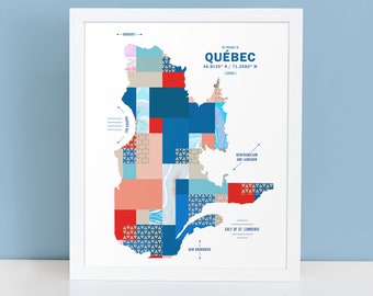 Saint Jean Sur Richelieu Quebec Map Print Full Color Map - Etsy