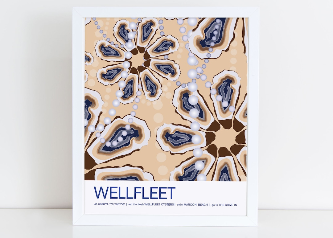Wellfleet, Massachusetts Travel Poster - Etsy