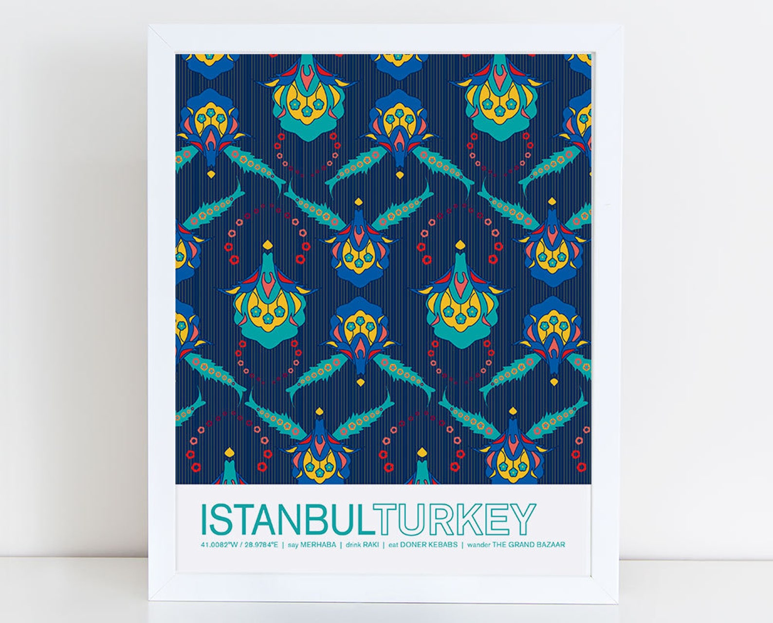 Istanbul, Turkey Travel Poster - Etsy