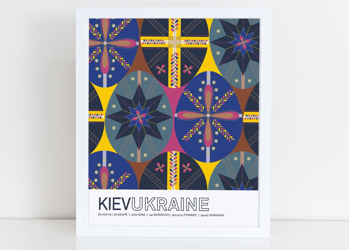 Kiev, Ukraine Travel Poster - Etsy