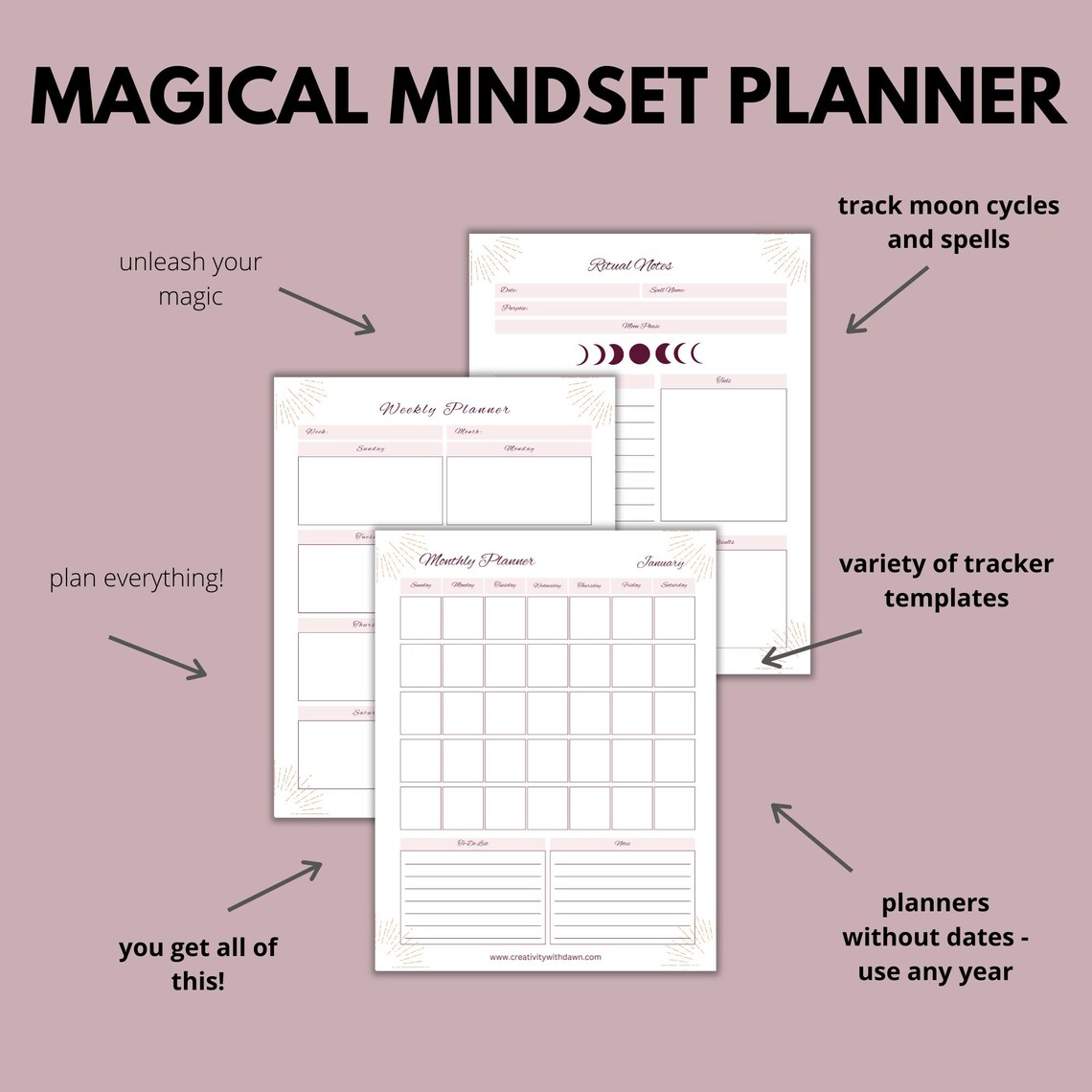 Magical Mindset Planner - Etsy