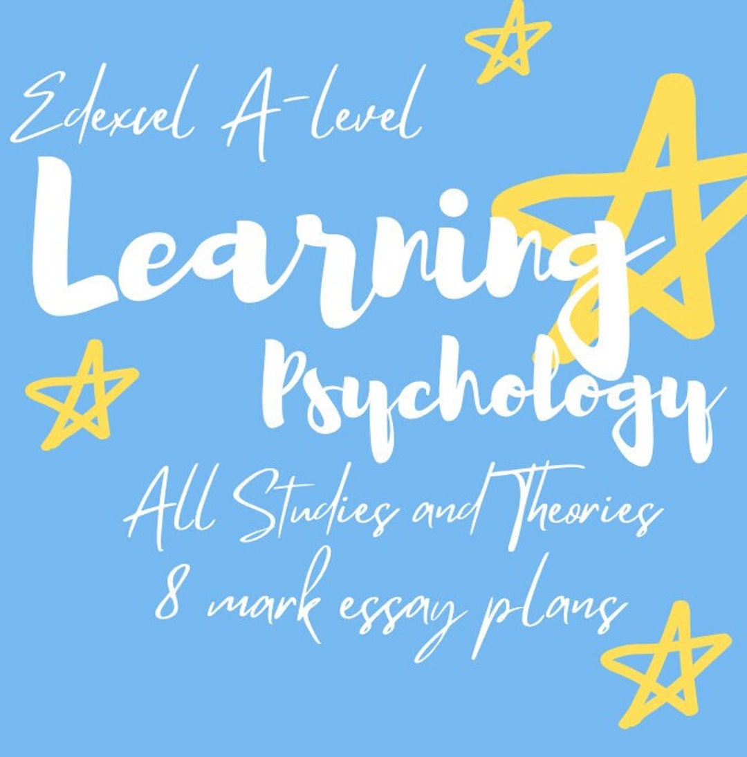 Edexcel A-level Psychology- ALL Learning Theories and Studies 8-mark ...